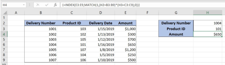 Learn How to Perform a Multi-Column Lookup in Excel | Excelchat