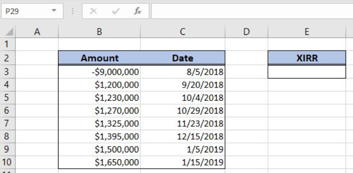 How to Use the XIRR Function in Excel | Excelchat