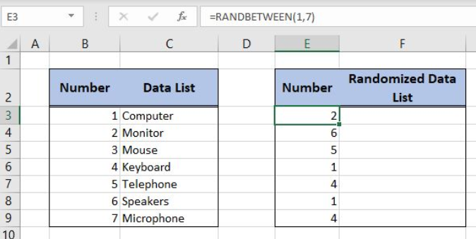 Find Out How to Randomize Data in Excel | Excelchat