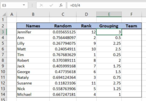 How to Set Up a Random Team Generator in Excel | Excelchat