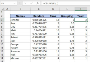 How to Set Up a Random Team Generator in Excel | Excelchat