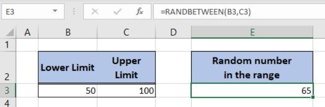 How to Use the Excel RANDBETWEEN Function | Excelchat
