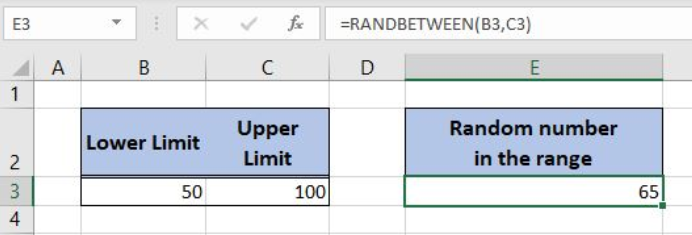 How to Use the Excel RANDBETWEEN Function | Excelchat
