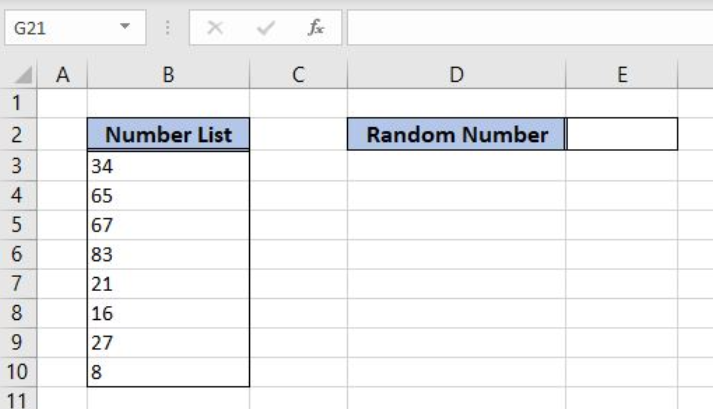 Learn How to Find a Random Number from a List in Excel | Excelchat