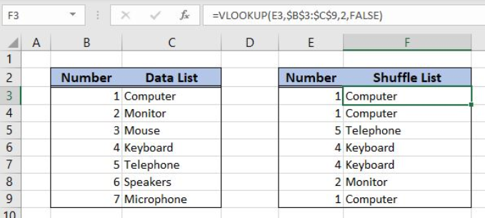 Here is How You Can Shuffle a List in Excel | Excelchat