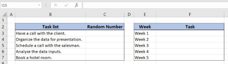 How Do You Create a Random Schedule in Excel? | Excelchat