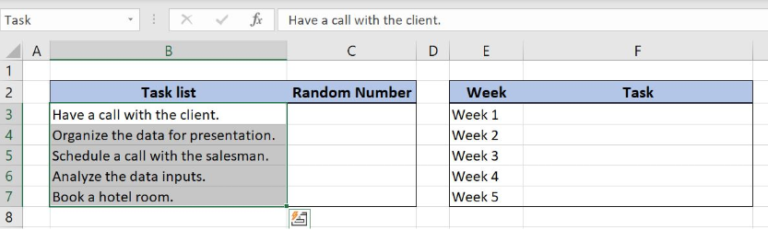How Do You Create a Random Schedule in Excel? | Excelchat
