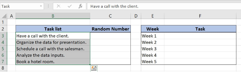 How Do You Create A Random Schedule In Excel Excelchat 2798