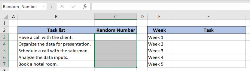 How Do You Create a Random Schedule in Excel? | Excelchat
