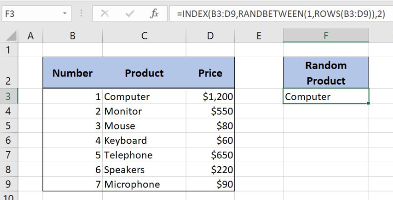 Discover How To Generate A Random Number In A Table In Excel Excelchat
