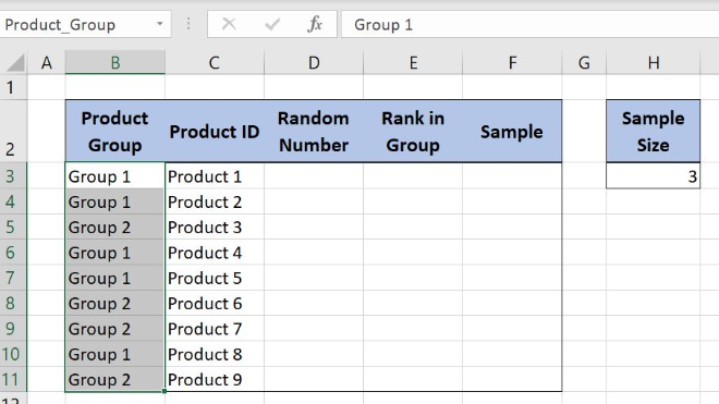 How to Create a Stratified Random Sample in Excel | Excelchat