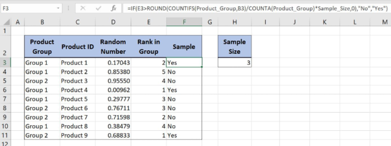 How to Create a Stratified Random Sample in Excel | Excelchat