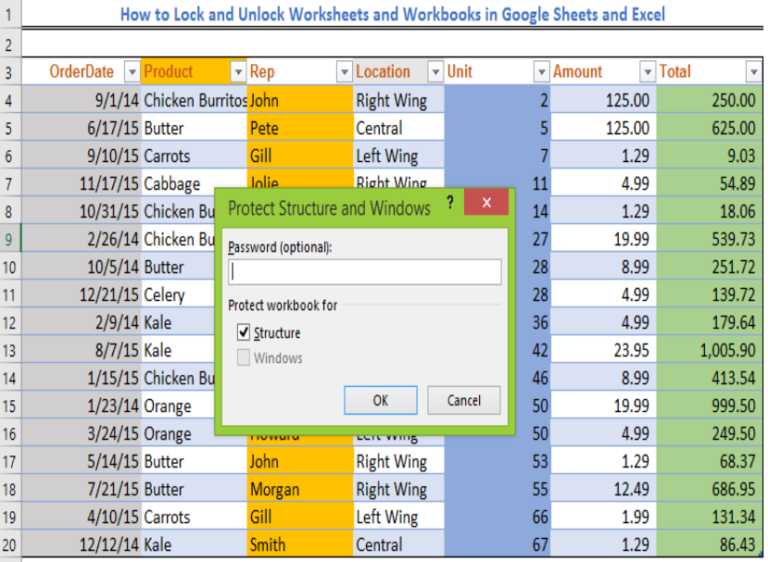 How to Lock and Unlock Worksheets and Workbooks in Google Sheets and ...