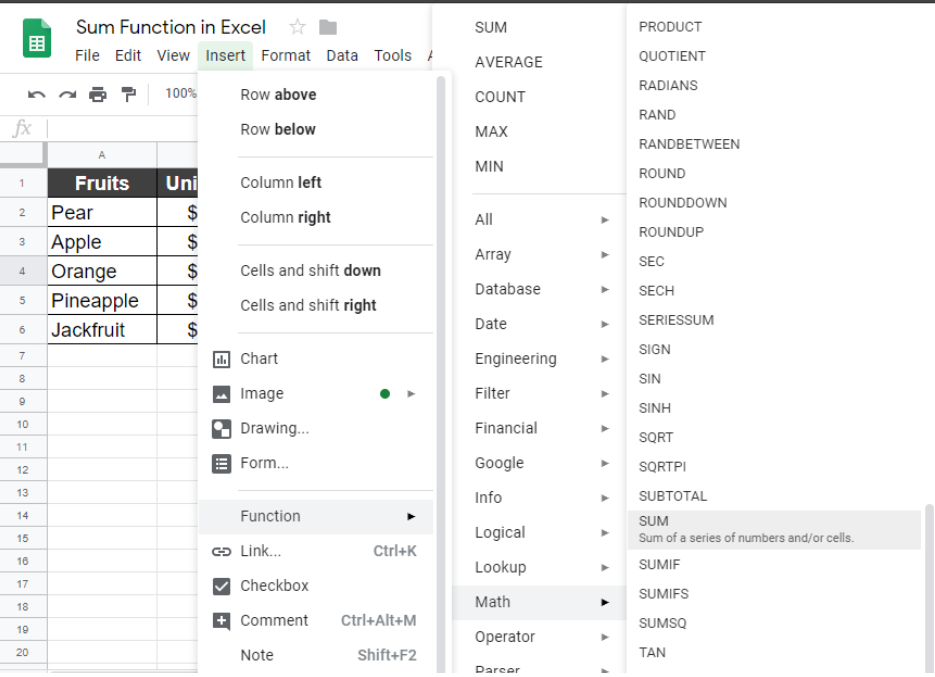 Excel Formula: How to use the Excel SUM function- Excelchat