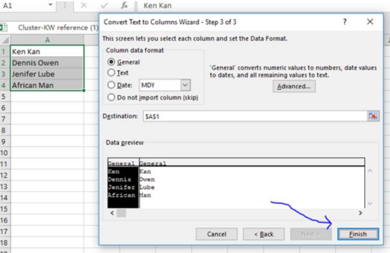 How to split a cell in Google sheets and excel | Excelchat