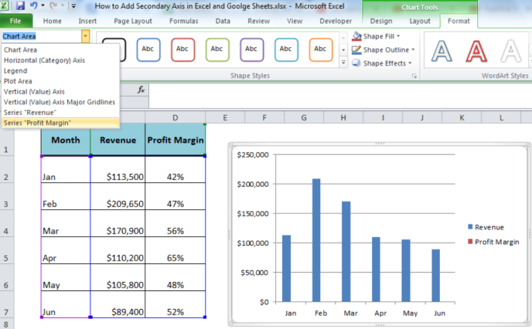 How to Add Secondary Axis in Excel and Google Sheets | Excelchat