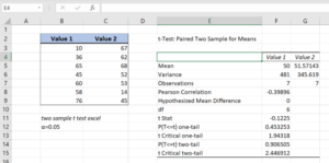 How to Do t Test in Excel | Excelchat