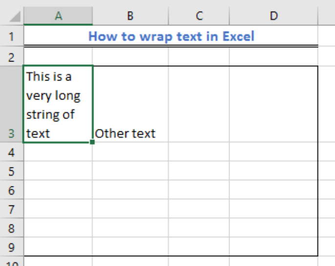 How to wrap text in Excel | Excelchat