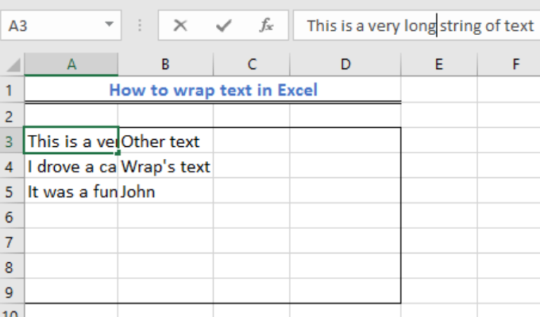 How to wrap text in Excel | Excelchat