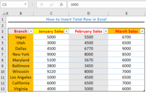 How to Insert Total Row in Excel | Excelchat