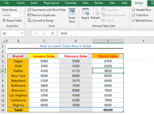 How to Insert Total Row in Excel | Excelchat