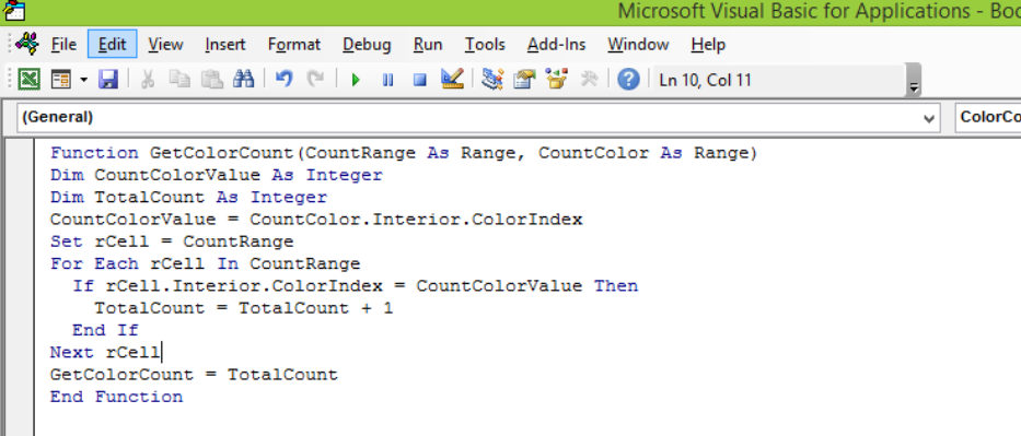 How To Count And Sum Colored Cells In Excel Excelchat