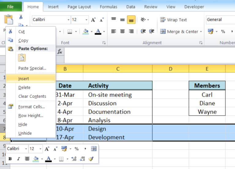 How to insert multiple rows in Excel? | Excelchat
