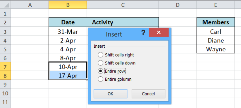 How to insert multiple rows in Excel? | Excelchat