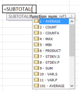 How to insert subtotals in Excel | Excelchat