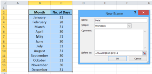 Assign name to cells and range in Excel | Excelchat