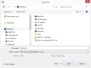 How to convert .xlsx to .csv | Excelchat