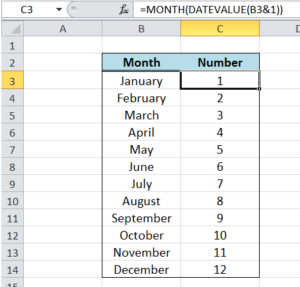 Convert Month Name to Number in Excel | Excelchat