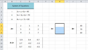 How to Solve the System of Equations in Excel | Excelchat