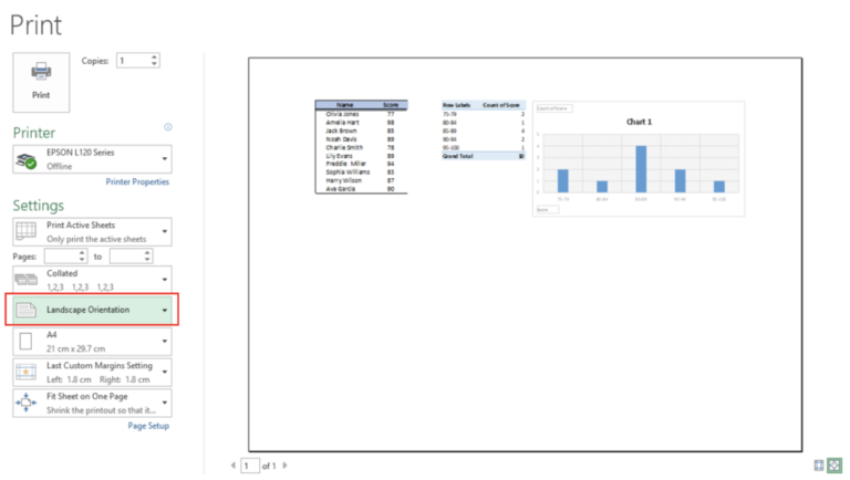 How to fit an Excel sheet on one page | Excelchat