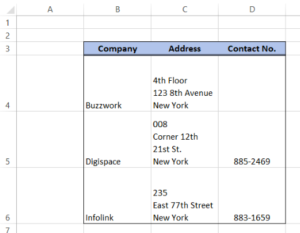 Hard return in Excel | Excelchat