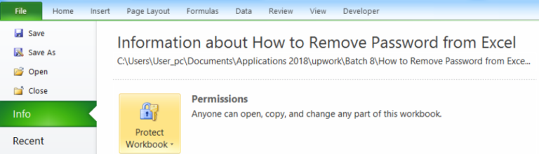 How to Remove Encryption from Excel - Excelchat | Excelchat