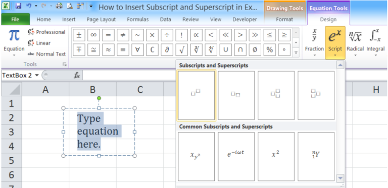 How to Insert Subscript and Superscript in Excel - Excelchat | Excelchat