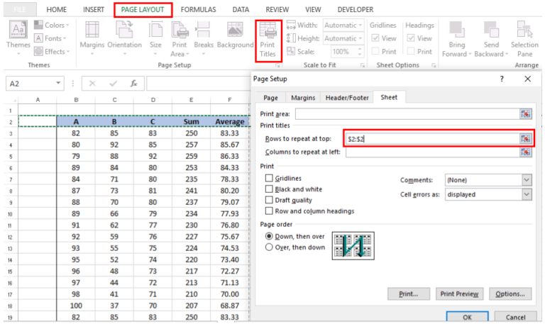 How to make an Excel header row - Excelchat | Excelchat