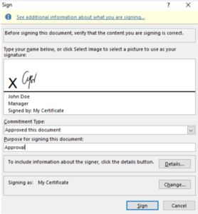 Digital signature - Excelchat | Excelchat