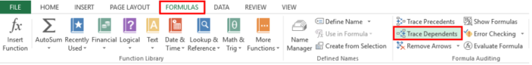 Trace dependents in Excel - Excelchat | Excelchat