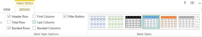 Excel table styles | Excelchat