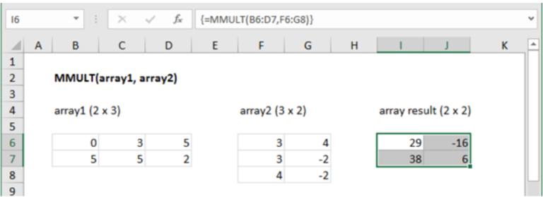 How to multiply matrices in Excel - Excelchat | Excelchat