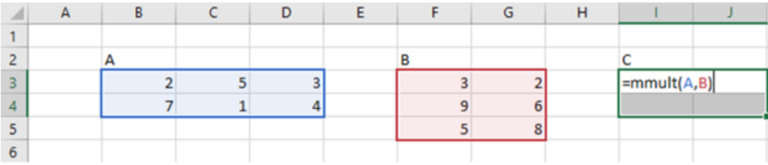 How to multiply matrices in Excel - Excelchat | Excelchat