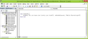 How to create and add VBA message box in Excel - Excelchat | Excelchat
