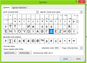 How to use the delta symbol in Excel - Excelchat | Excelchat