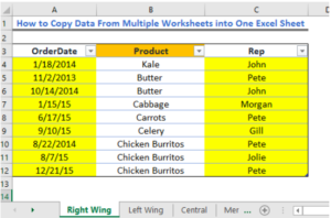 Finding Matching Data In Two Excel Sheets