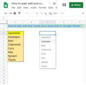 How to add, edit and create drop-down lists in Google Sheets - Excelchat | Excelchat