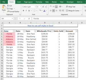 How to use cell styles - Excelchat | Excelchat