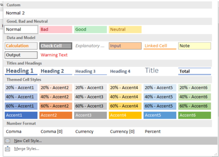 How to use cell styles - Excelchat | Excelchat