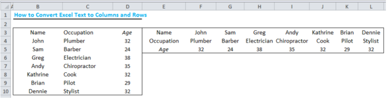 How to Convert Excel Text to Columns and Rows - Excelchat | Excelchat